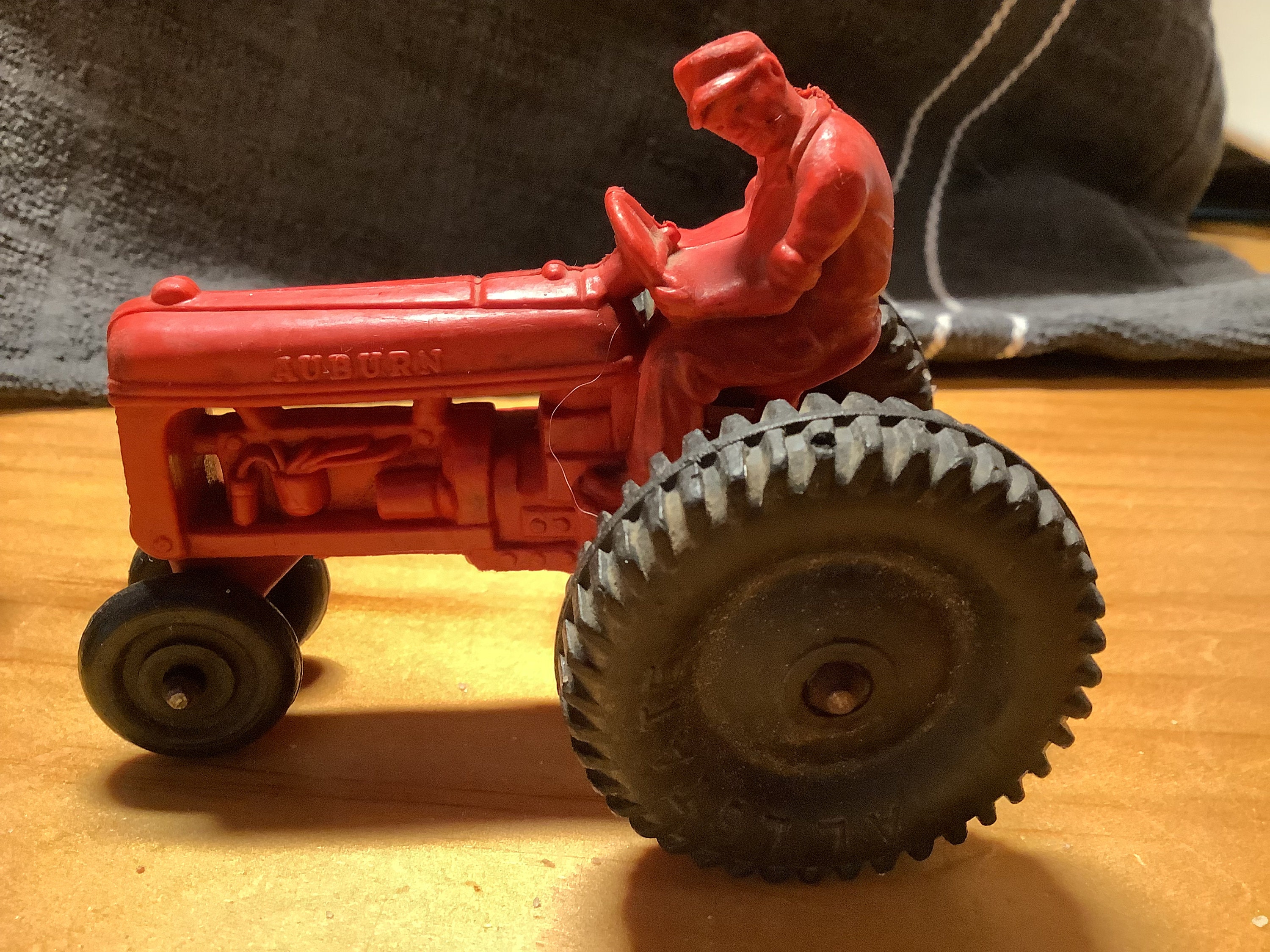 Vintage Auburn Red Rubber Tractors - Etsy