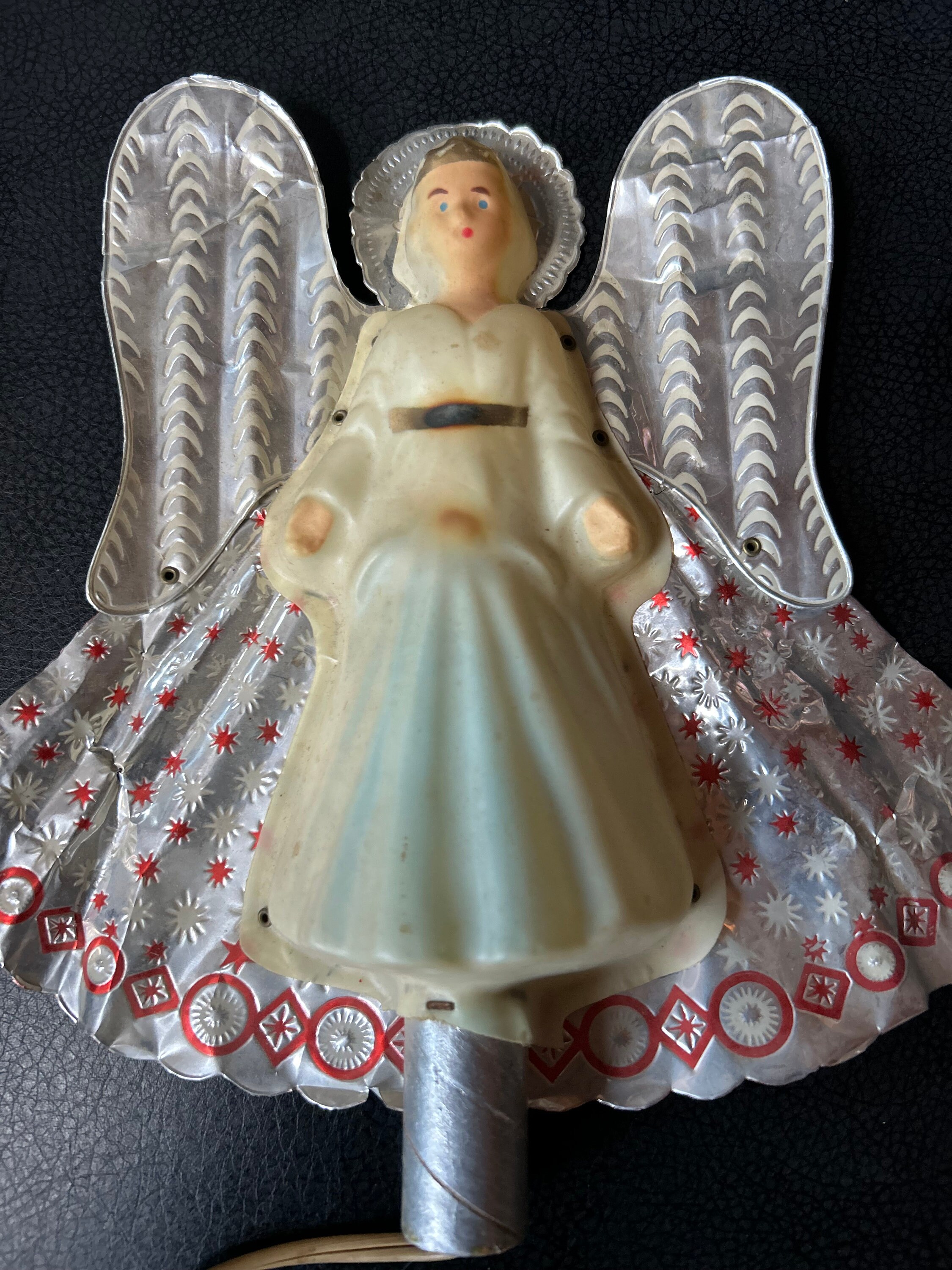 Vintage Foil Angel Tree Topper - Etsy
