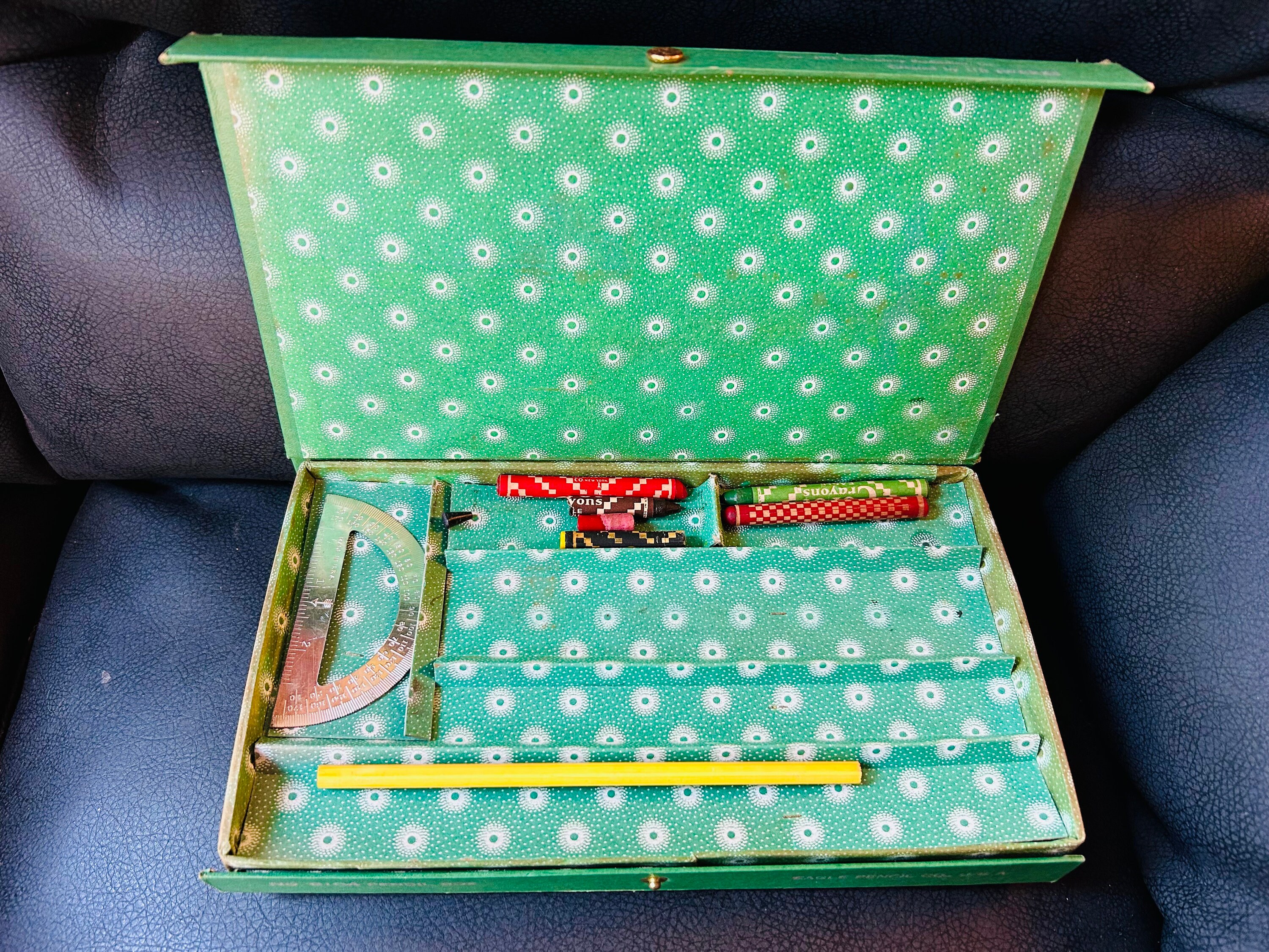 Vintage Pencil Box - Etsy