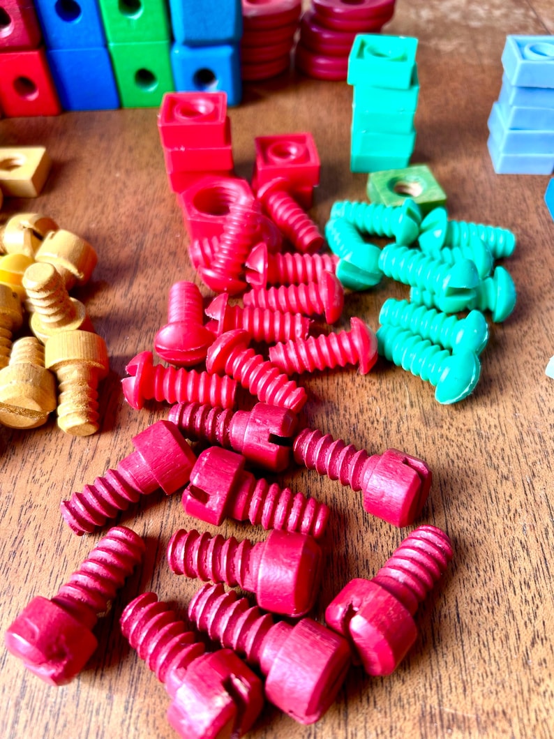 Vintage Lincoln Log Toy Builder Set - Etsy