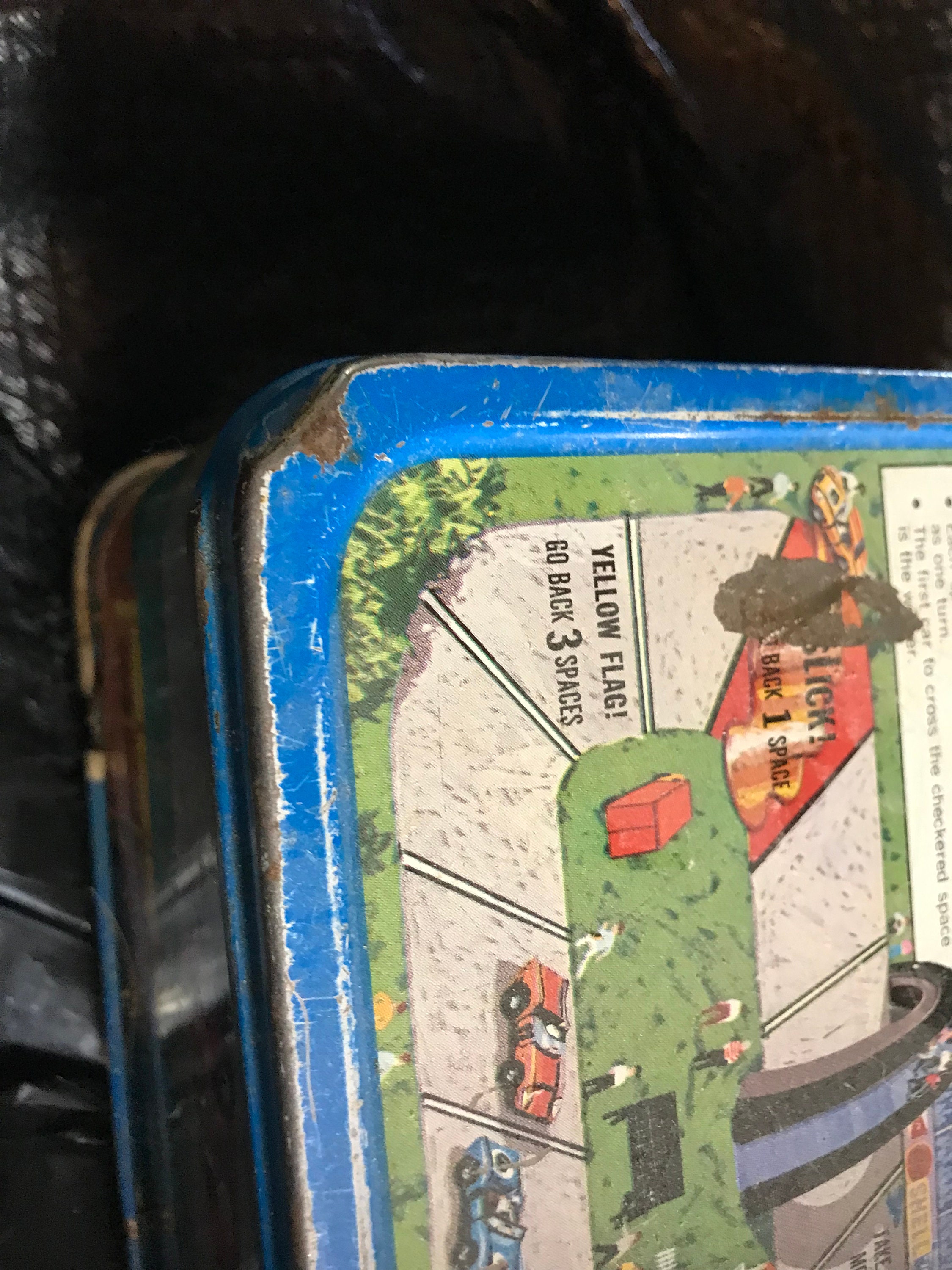Vintage Auto Race Lunch Box - Etsy