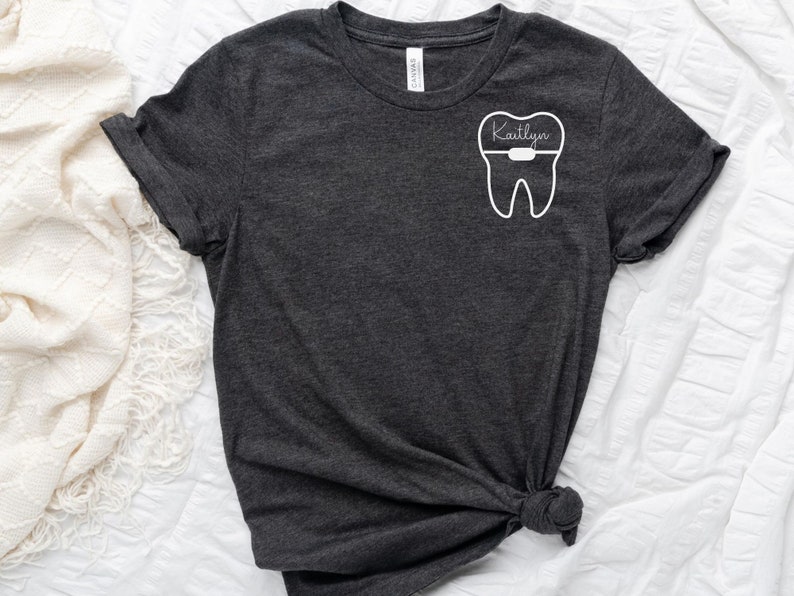 Dentist Custom Shirt, Dental Assistant Tshirt, Personalized Tooth Tee ...