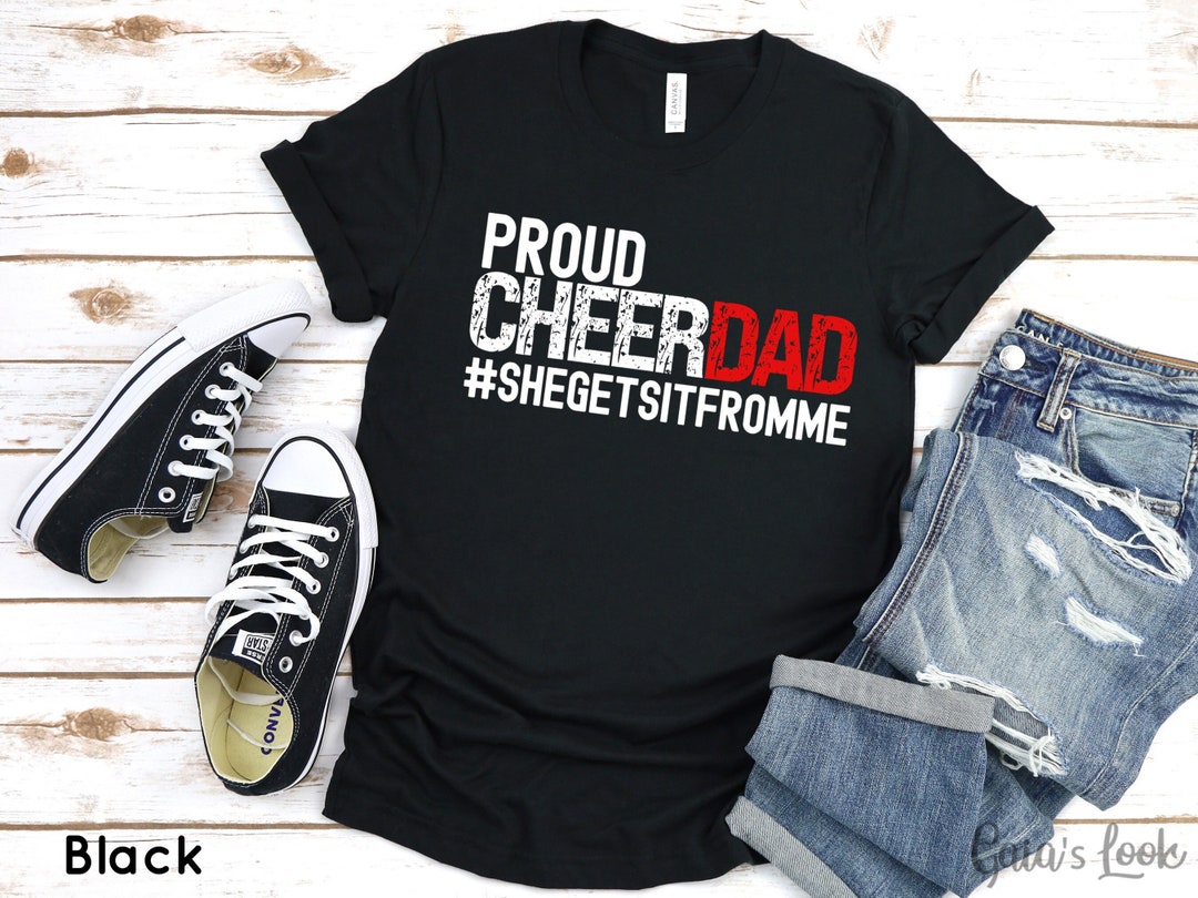 Proud Cheer Dad Shirt, Cheer Shirts for Dad, Best Cheer Dad Shirt ...