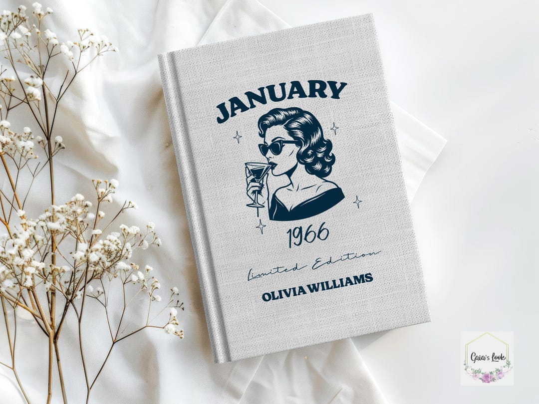 60th Birthday Gifts for Women, Custom Name Journal, 60th Milestone ...