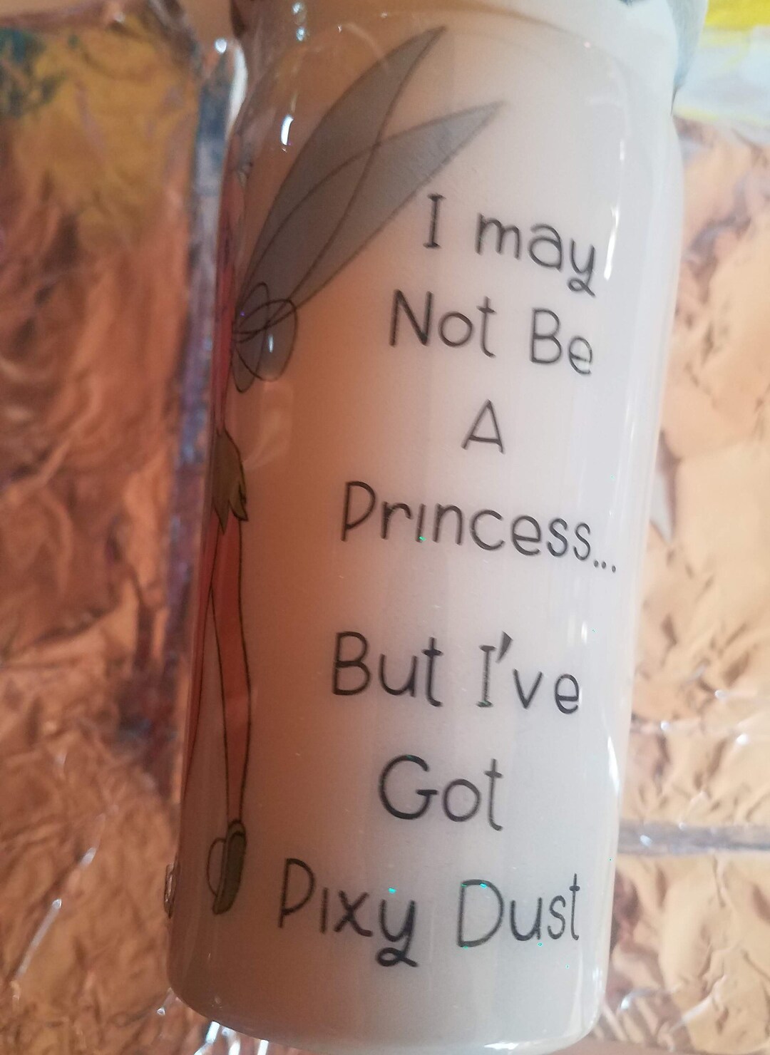 Tinkerbell Tumbler Lots of Attitude and Pixie Dust. Handmade - Etsy