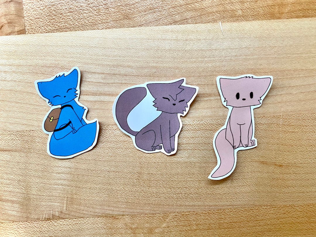 Kitty Sticker Pack - Etsy