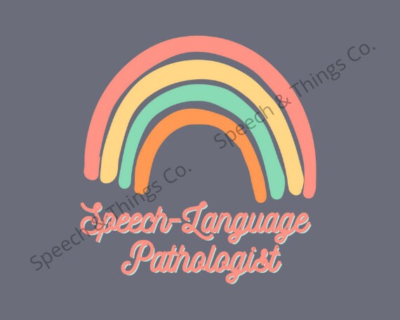 SLP Rainbow Digital File, SLP Rainbow Poster, SLP Mug and Hat, Speech ...