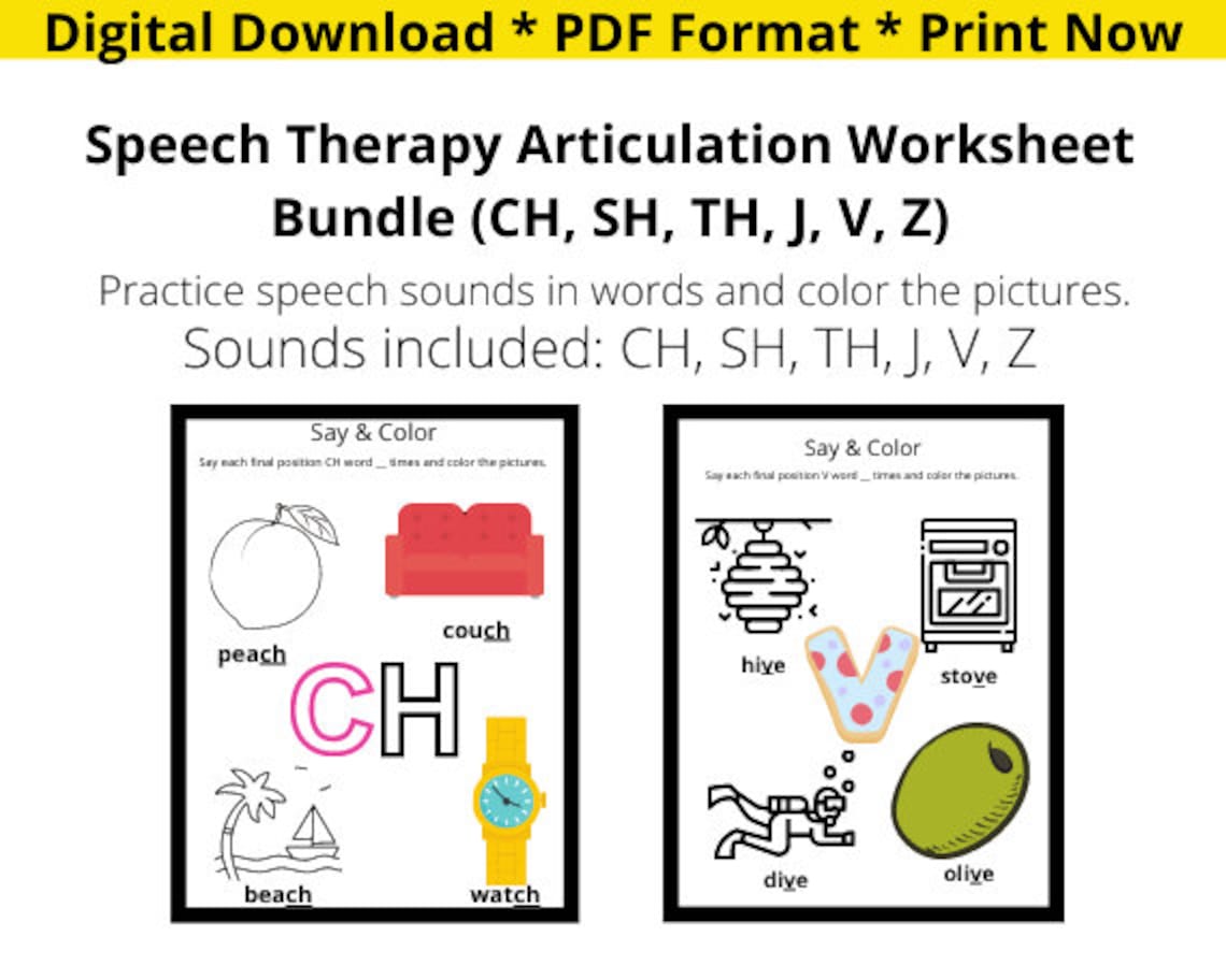 Speech Articulation Therapy Worksheets, Late Sounds, Summer Practice ...