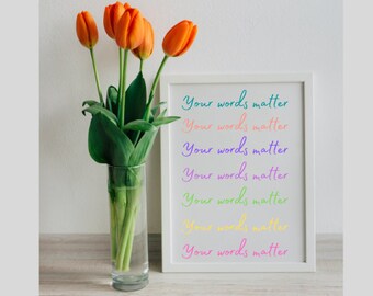 Speech Therapy Poster - Etsy