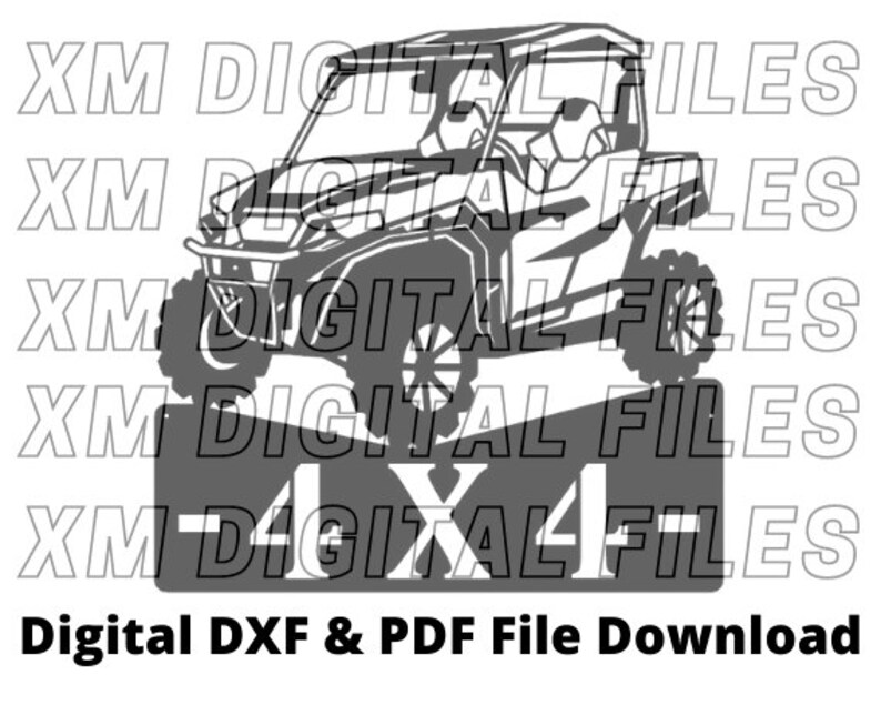 4X4 Sign DXF File Dxf Digital Download Scaled DXF File Wall - Etsy