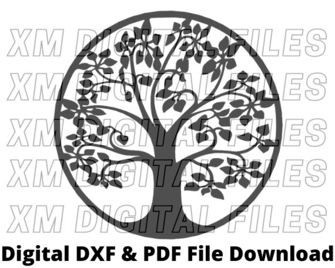 Tree of Life DXF File Dxf Digital Download Scaled DXF File - Etsy