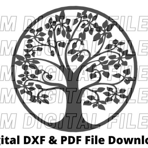 Tree of Life DXF File Dxf Digital Download Scaled DXF File - Etsy