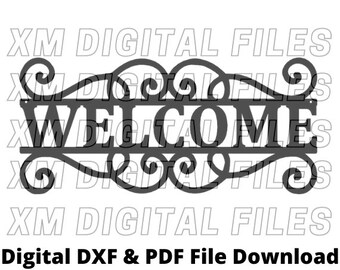 Welcome Sign Dxf - Etsy