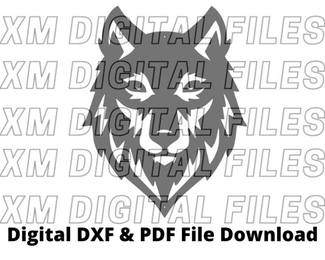 Wolf DXF File Dxf Digital Download Scaled DXF File Wall Art - Etsy