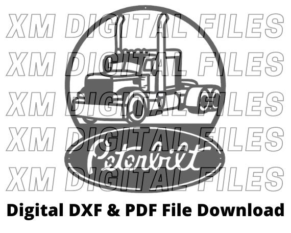 Peterbilt DXF File Dxf Digital Download Scaled DXF File | Etsy UK