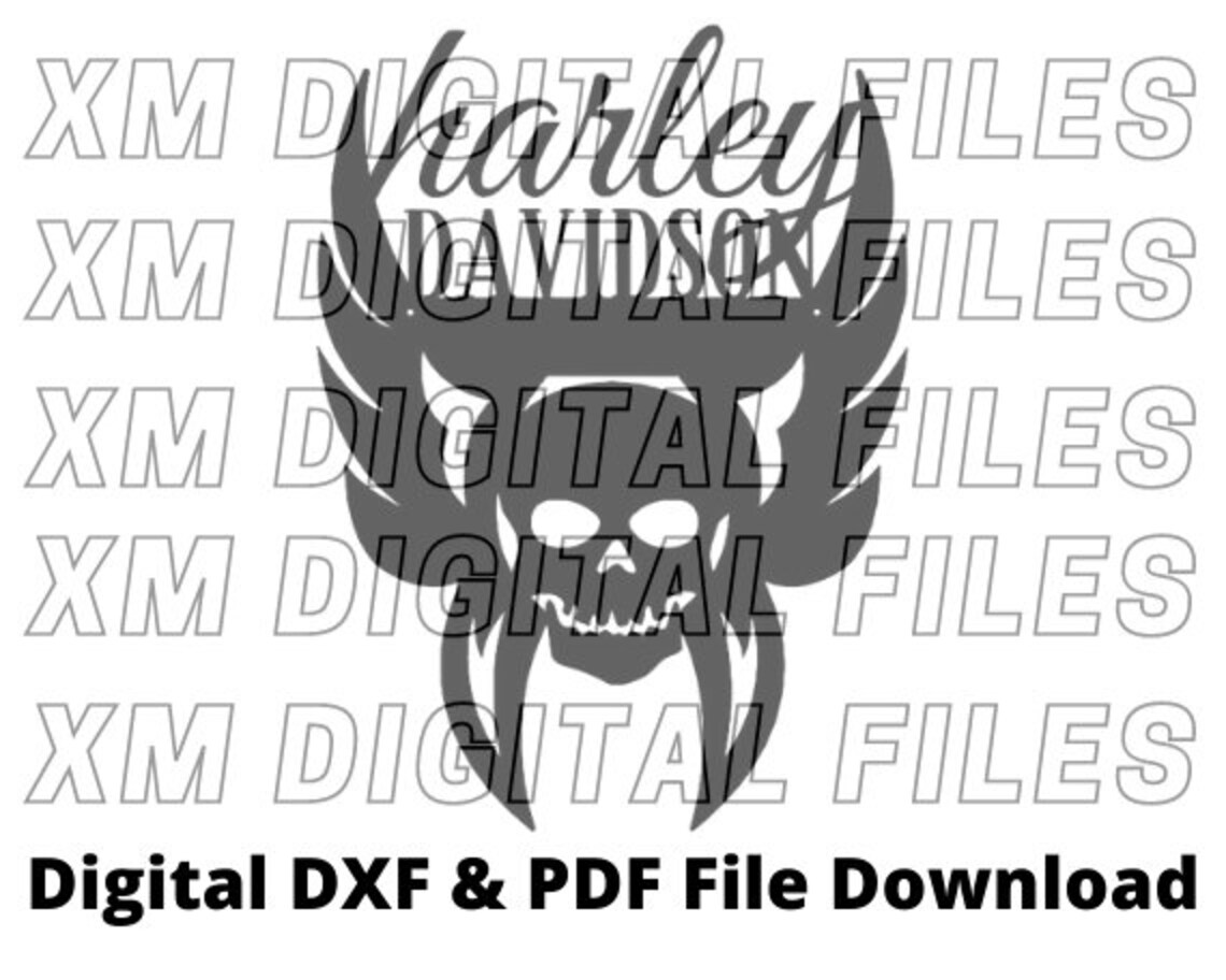 Harley Davidson DXF File Dxf Digital Download Scaled DXF - Etsy