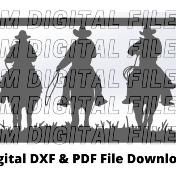 Cowboys Dxf File - Etsy