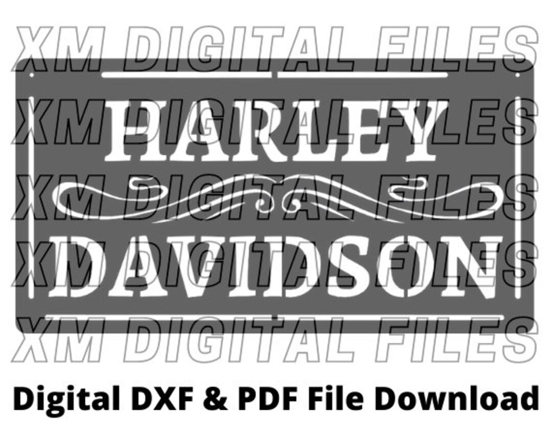 Harley Davidson DXF File Dxf Digital Download Scaled DXF - Etsy Canada
