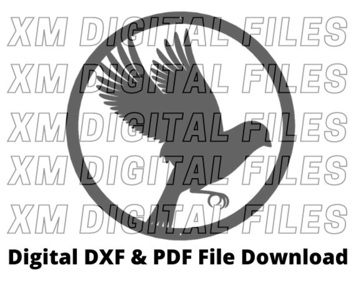 Bird DXF File Dxf Digital Download Scaled DXF File Wall Art - Etsy