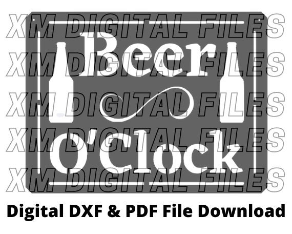 Beer Sign DXF File Dxf Digital Download Scaled DXF File - Etsy Australia