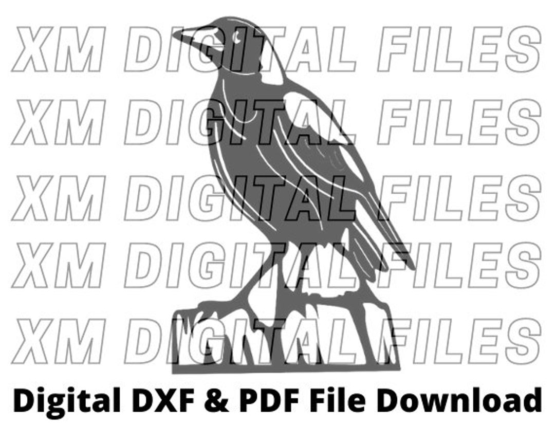 Crow DXF File Dxf Digital Download Scaled DXF File Wall Art - Etsy