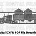 Peterbilt DXF File, Dxf Digital Download, Scaled DXF File, Wall Art ...