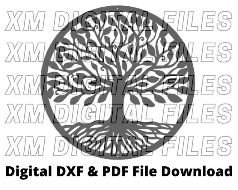 Tree of Life DXF File Dxf Digital Download Scaled DXF File - Etsy