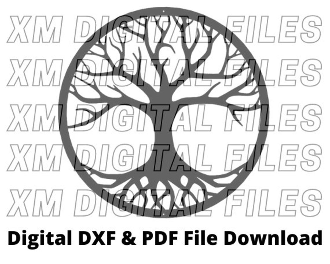 Tree of Life DXF File Dxf Digital Download Scaled DXF File - Etsy