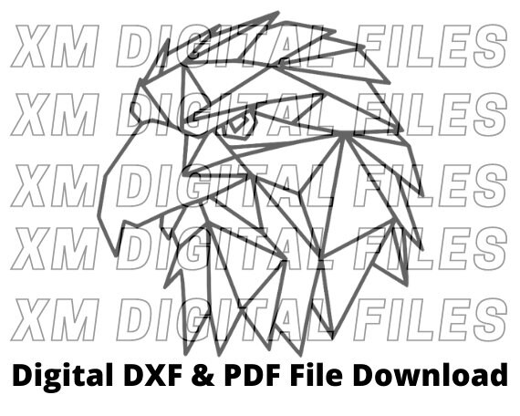 Eagle DXF File Dxf Digital Download Scaled DXF File Wall - Etsy