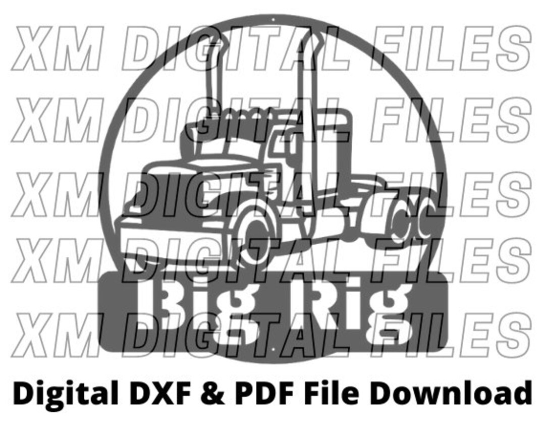 Truck DXF File Dxf Digital Download Scaled DXF File Wall - Etsy
