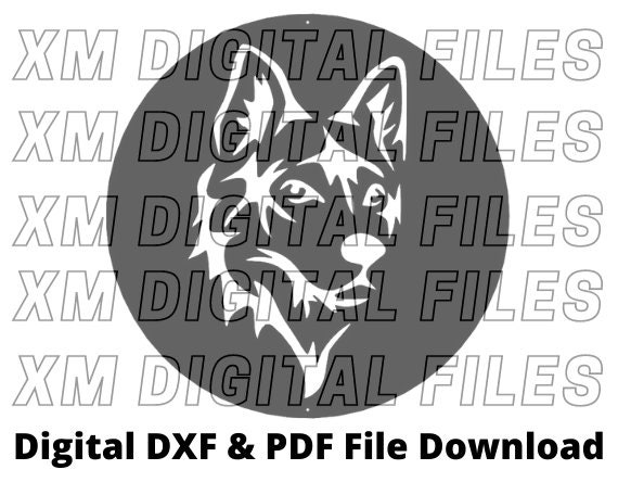 Wolf DXF File Dxf Digital Download Scaled DXF File Wall Art - Etsy Canada