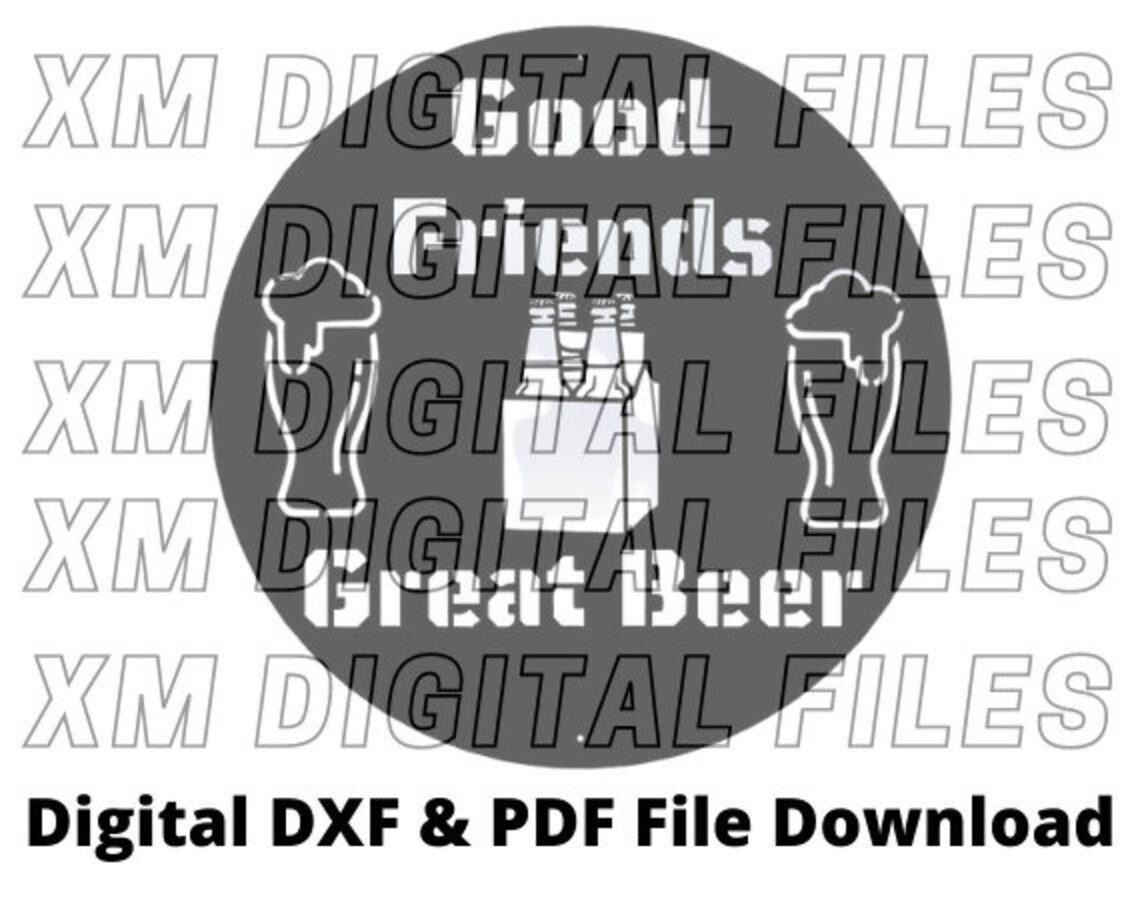 Beer Sign DXF File, Dxf Digital Download, Scaled DXF File, Wall Art ...