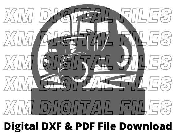 Tractor DXF File Dxf Digital Download Scaled DXF File Wall - Etsy Canada