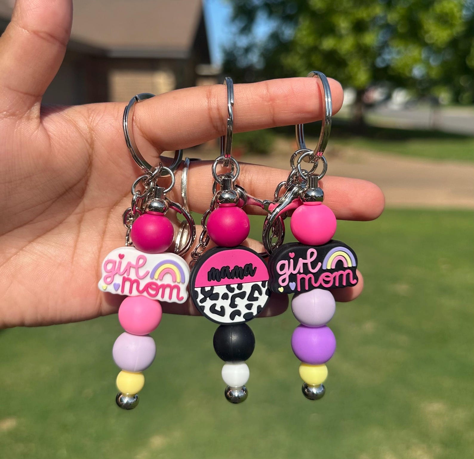 Mom Keychains, Mama Keychains, Girl Mom Keychains, Cheer Mom, Army Mom ...
