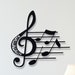 Sol Key Music Notes Treble Clef With Music Notes Metal Music - Etsy