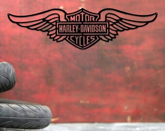Harley Davidson Metal Sign - Etsy