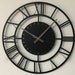 Roman Numeral Metal Wall Clock: Modern Silent Clock - Etsy