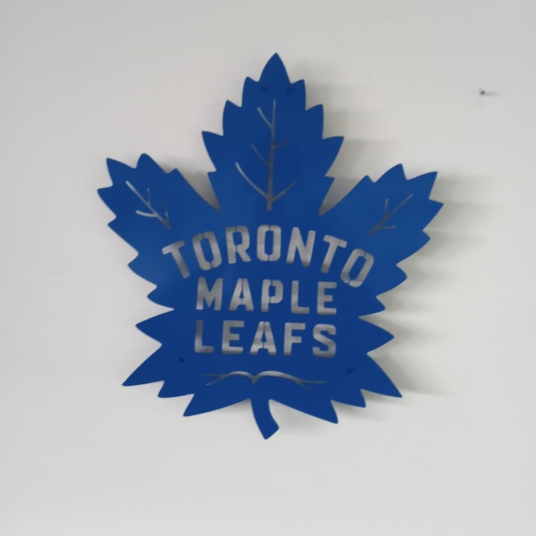 Toronto Maple Leafs Metal Sign, Metal Wall Decor, Decor for Toronto ...