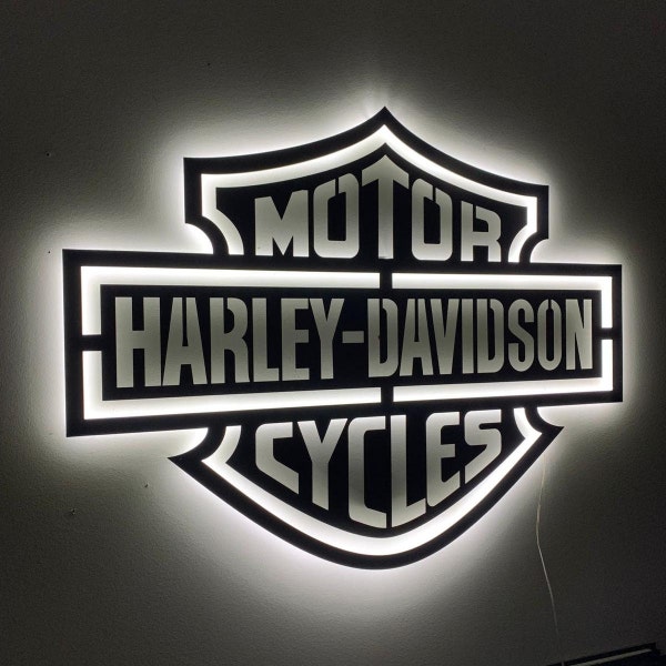 Harley Davidson Lamp - Etsy