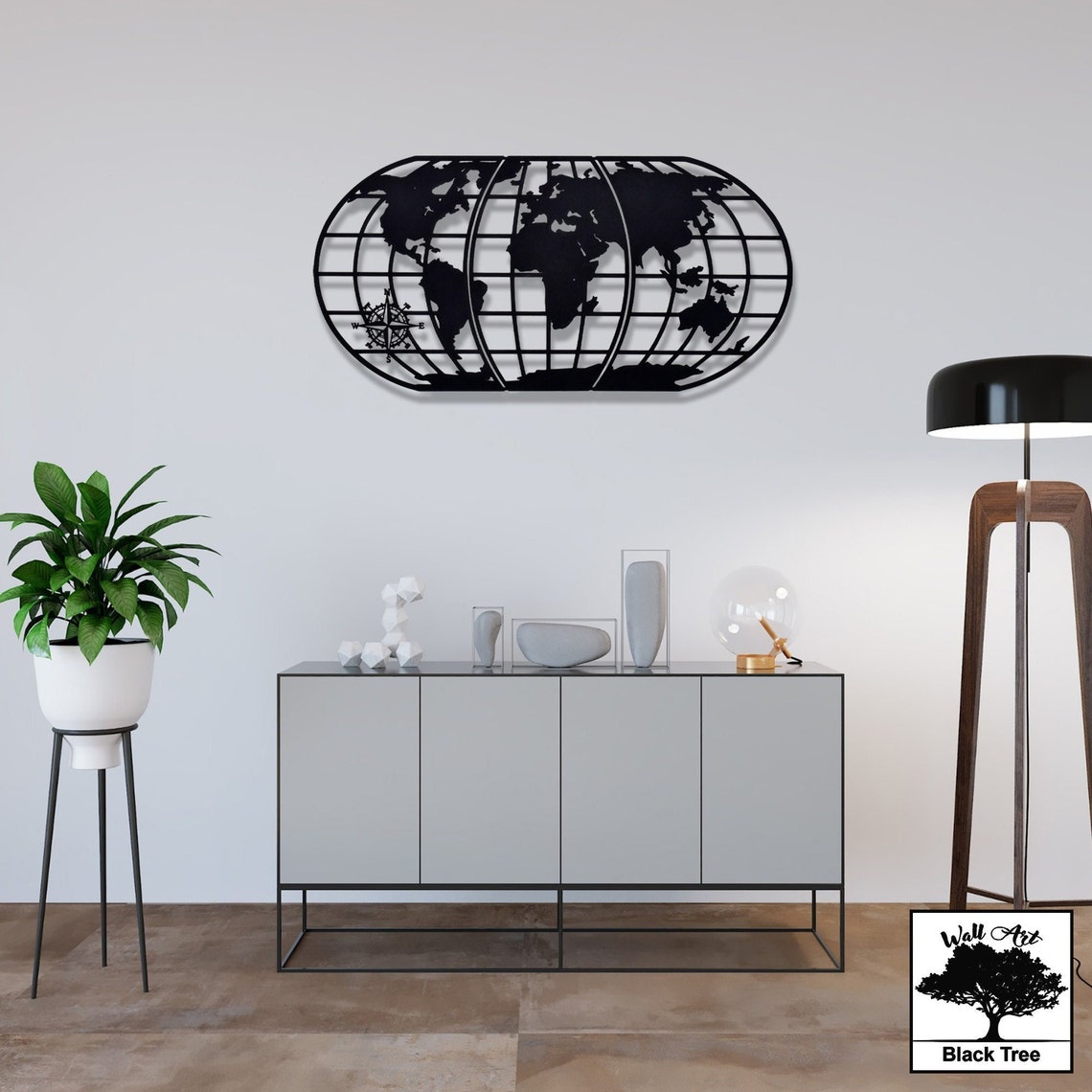 Metal World Map Wall Art Metal Wall Decor Oversize Metal - Etsy