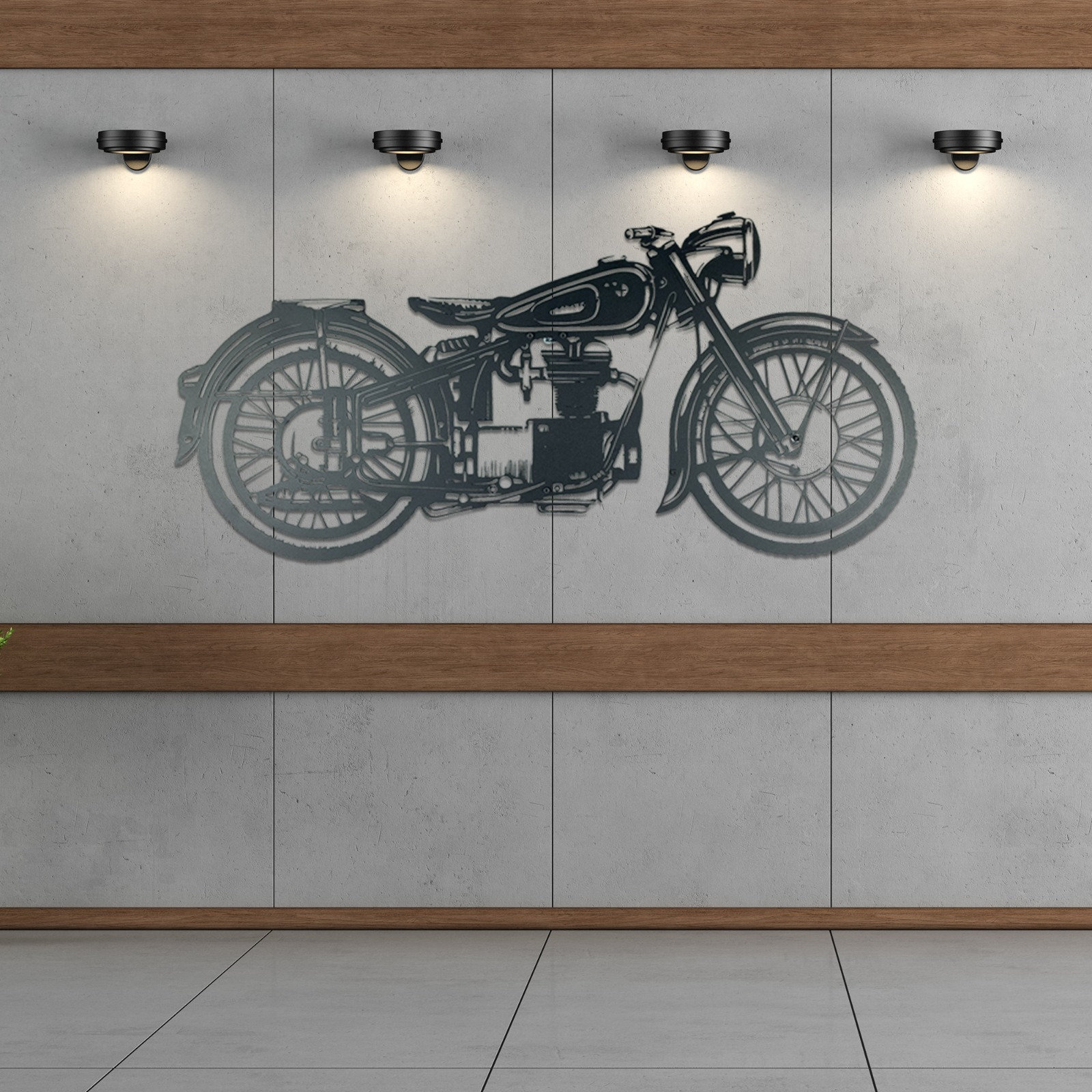 Motorcycle Metal Art Harley Davidson Motorcycle Wall Art Etsy