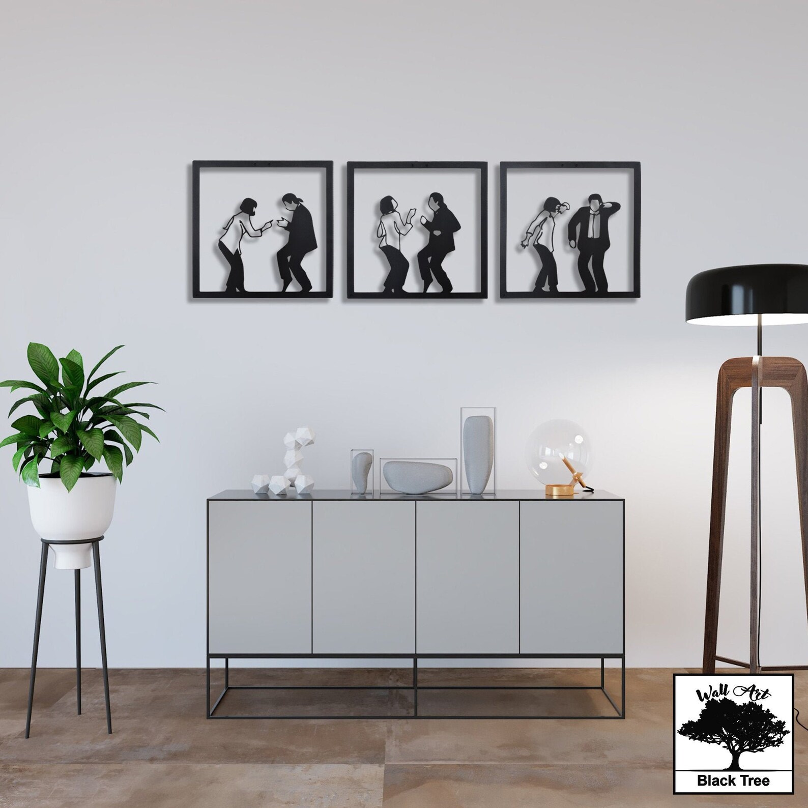 Pulp Fiction Dancing Couple Metal Wall Art Metal Wall Decor - Etsy