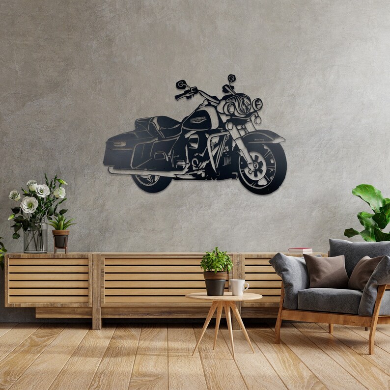 Harley Davidson Metal Wall Art Harley Davidson Ts Etsy