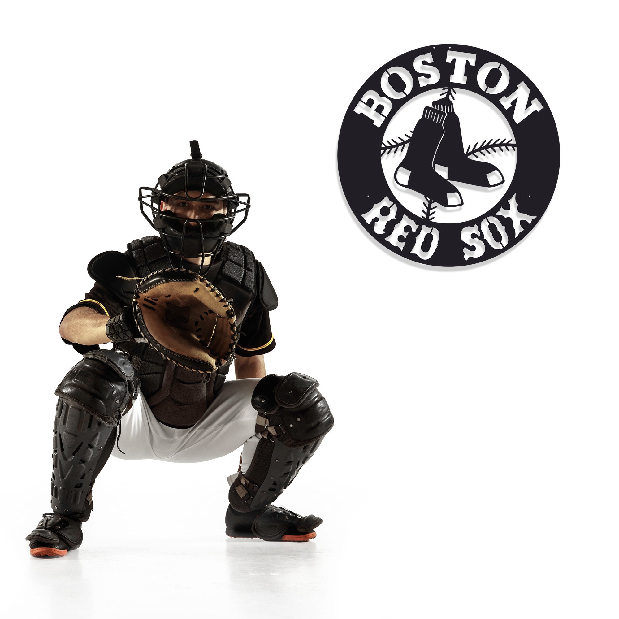 Handmade Boston Red Sox LED Metal Sign: Baseball Wall Decor - Etsy