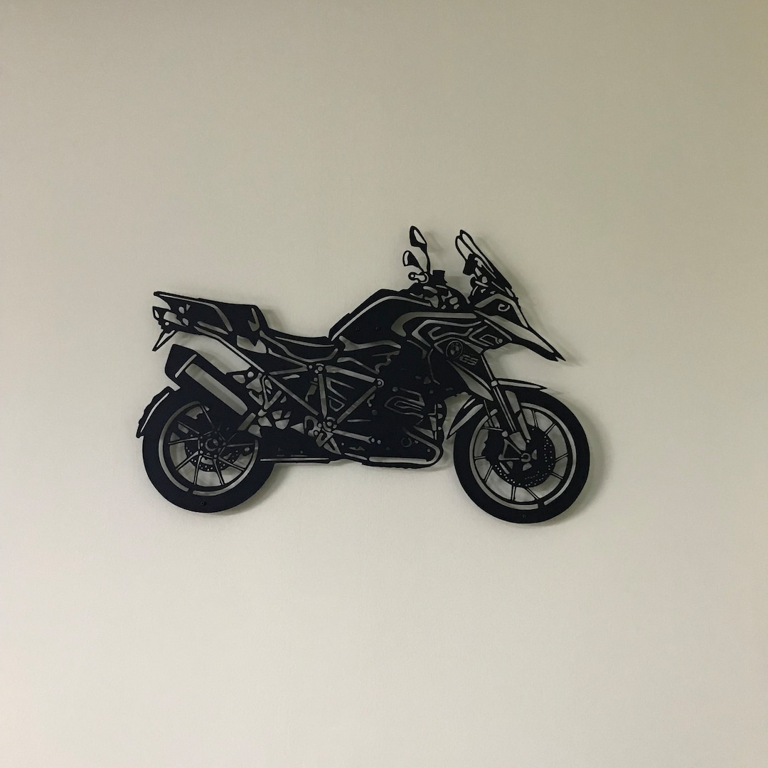 BMW Motorcycle Metal Wall Art, BMW Motorcycle Gifts, Motorroad Decor ...