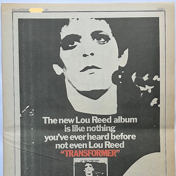 Lou Reed Transformer Poster - Etsy