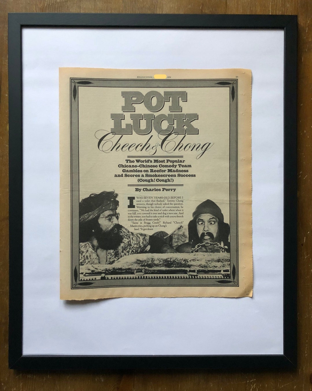 Cheech & Chong. Rare, Original, Authentic, Vintage Poster From 1978 - Etsy