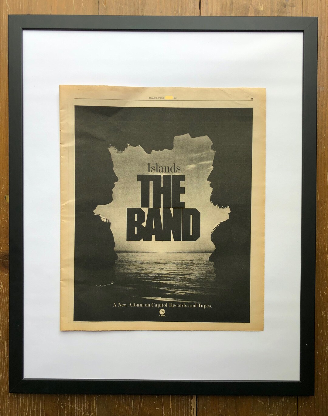 The Band, Islands. Rare, Original, Authentic, Vintage Poster From 1977 ...