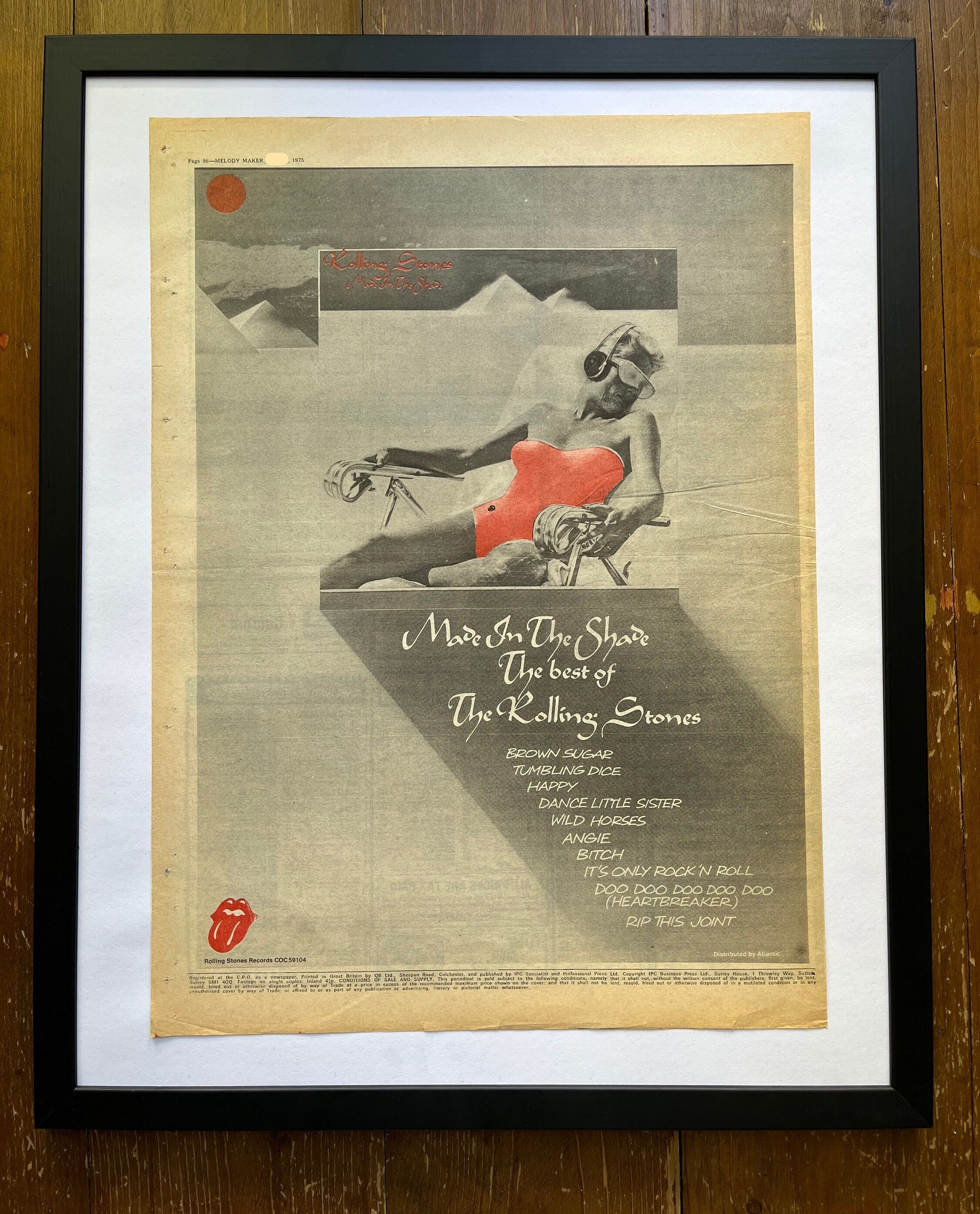 The Rolling Stones, Made in the Shade. Rare Original, Authentic ...