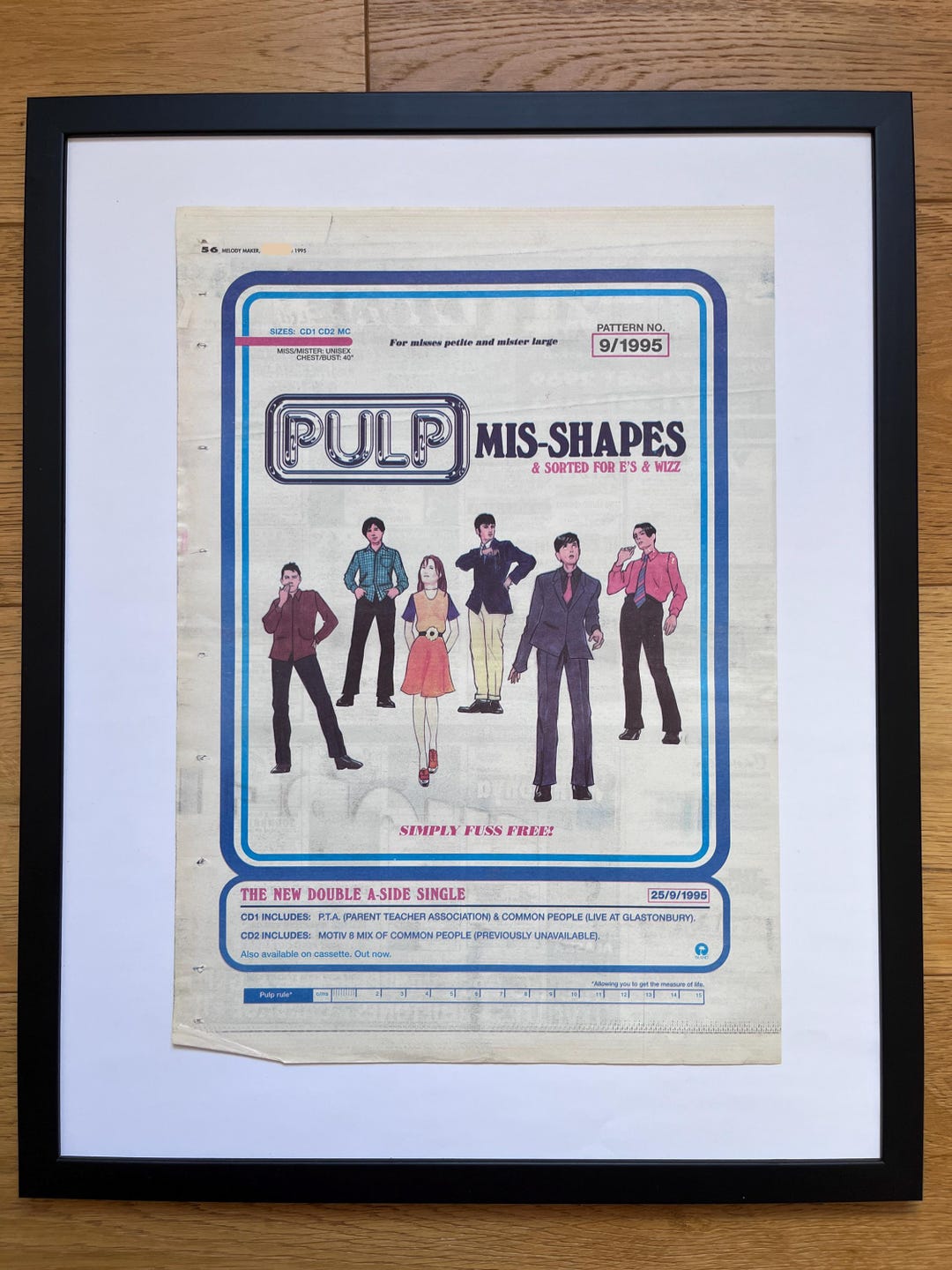 Pulp, Mis-shapes. Rare, Original, Authentic, Vintage Poster From 1995 ...